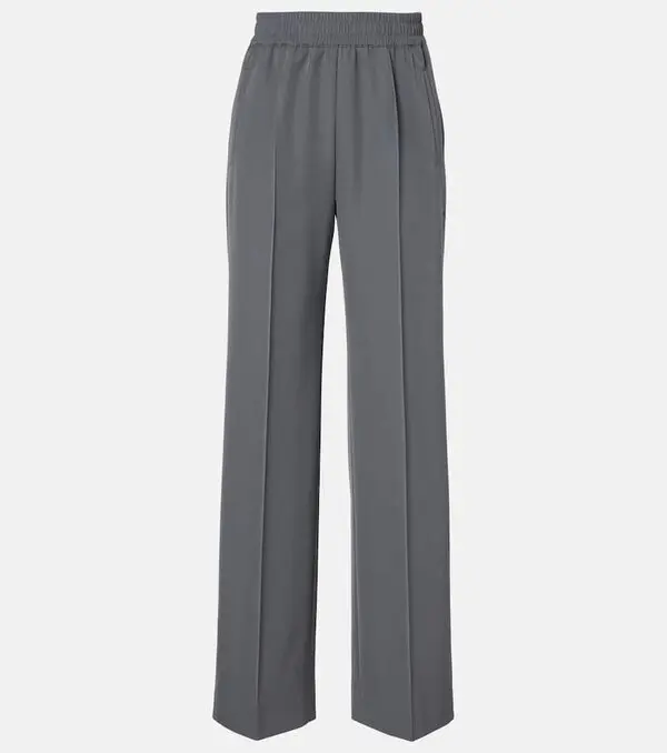 Dolce & Gabbana Virgin Wool Gabardine Straight Pants