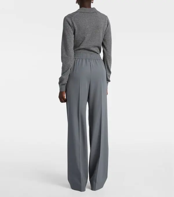 Dolce & Gabbana Virgin Wool Gabardine Straight Pants