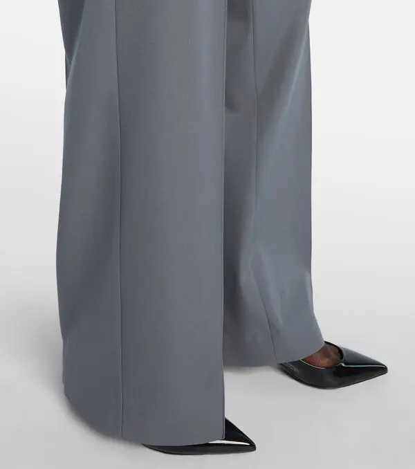 Dolce & Gabbana Virgin Wool Gabardine Straight Pants