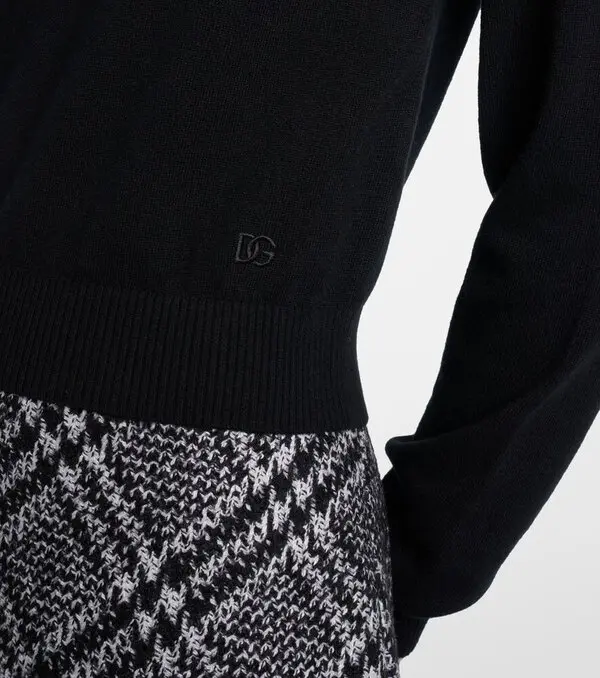 Dolce & Gabbana Cashmere Polo Sweater - Black