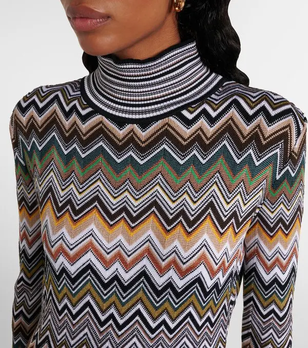 Missoni Zigzag Knit Midi Dress
