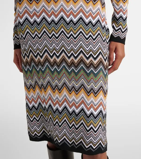 Missoni Zigzag Knit Midi Dress