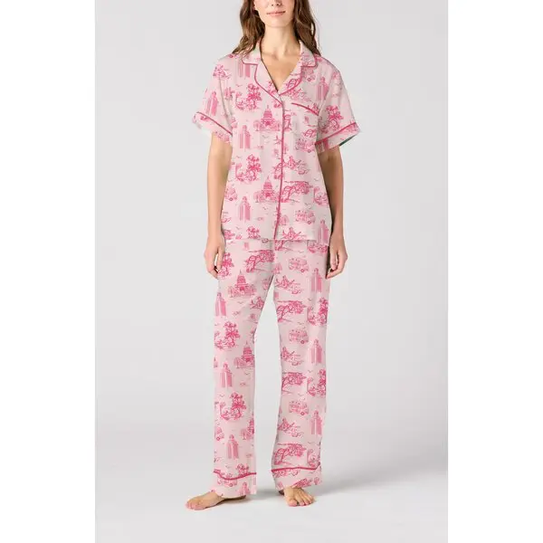 KATIE KIME Austin Toile Pants Set - Pink