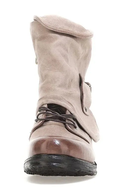 A.S.98 Simon Ii Moto Bootie - Taupe