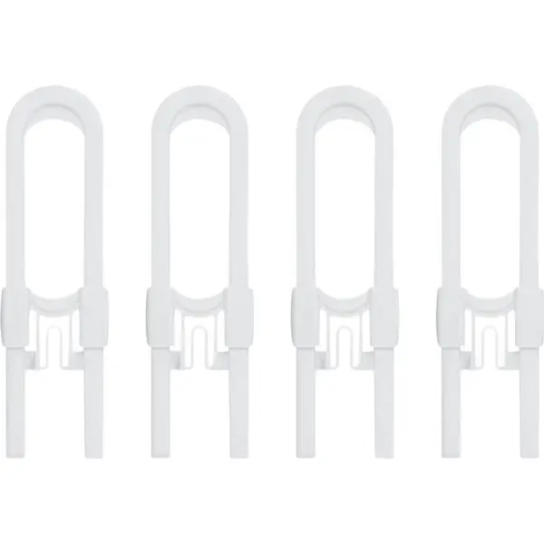JOOL BABY Sliding Cabinet Locks - White 8 Pack