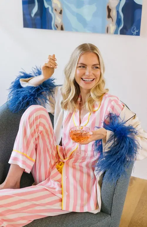 KATIE KIME Retro Stripe Pants Set