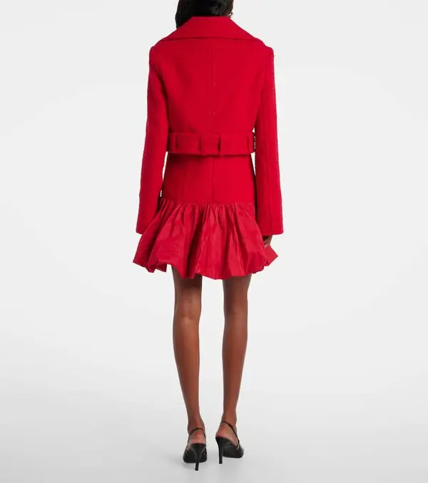 PATOU Cropped Wool-blend Tweed Jacket