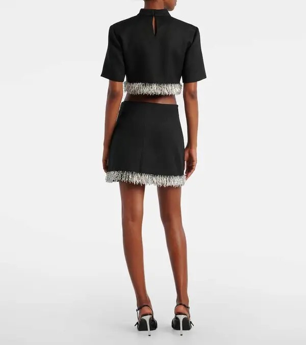 Simkhai Embellished Mini Skirt