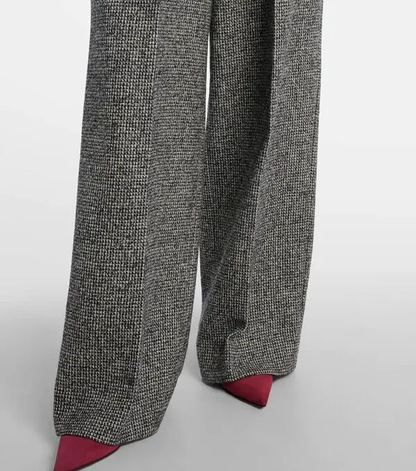 Dolce & Gabbana Pleated Wool-blend Wide-leg Pants