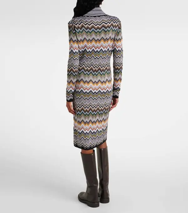 Missoni Multicolor Zigzag Midi Dress - Multicoloured
