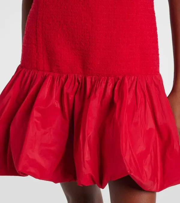 PATOU Tweed And Faille Minidress