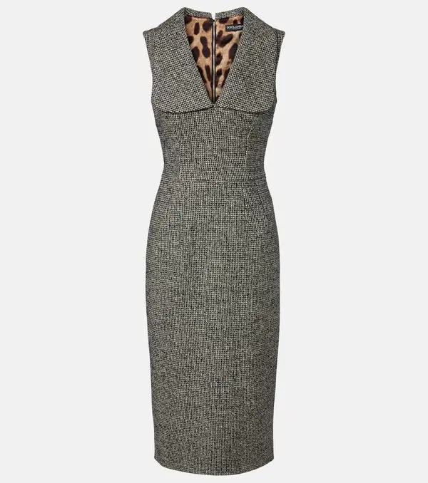 Dolce & Gabbana Wool-blend Midi Dress