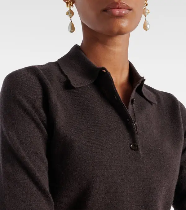 Dolce & Gabbana Cashmere Polo Sweater