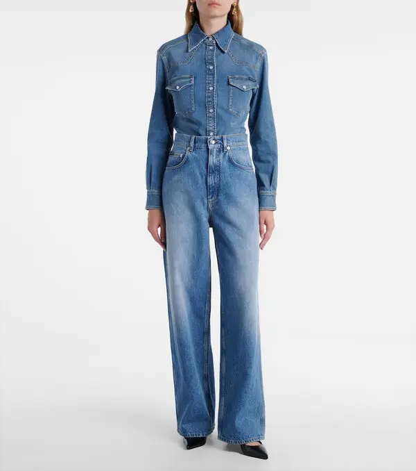 Dolce & Gabbana High-rise Wide-leg Jeans