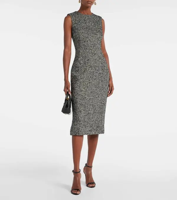 Dolce & Gabbana Checked Midi Dress
