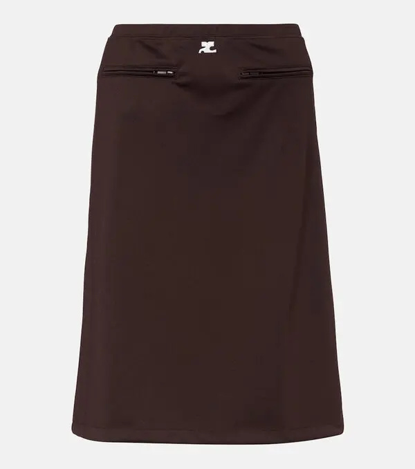 COURREGES Interlock Tracksuit Midi Skirt