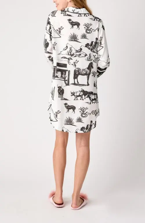 KATIE KIME Marfa Toile Sleep Shirt