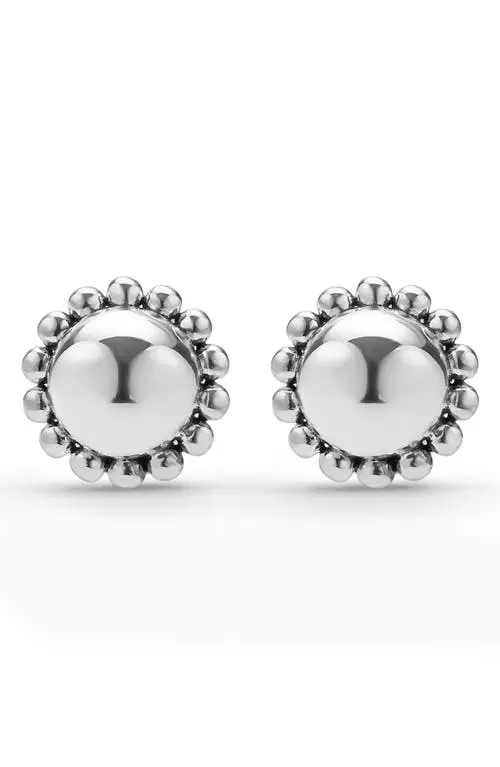 Lagos Caviar Bubbly Round Clip Earrings