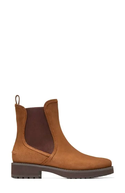 Cole Haan Lyndon Waterproof Chelsea Boot - Tobacco Suede Wp