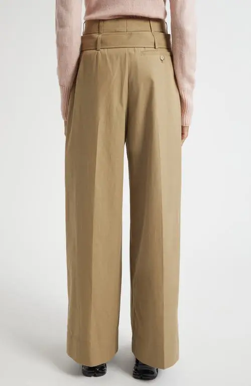 Simone Rocha Multi Belt Loop Pleated Wide Leg Trousers