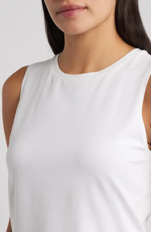 NIC+ZOE Perfect Knit Layer Tank - Paper White
