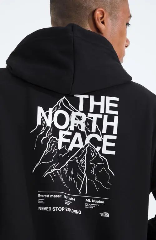 The North Face Half Dome Mountain Graphic Hoodie - Tnf Black
