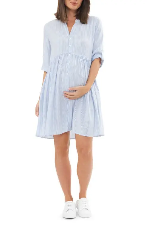 RIPE MATERNITY Stripe Shirt Dress