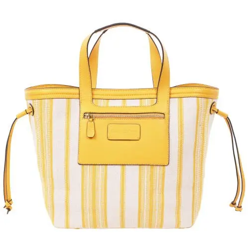 Tommy Bahama Canvas Stripe Large Tote - Yellow