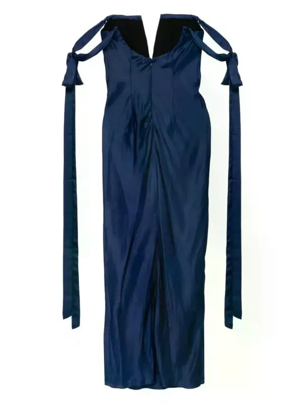 Alejandra Alonso Rojas Plunging Bias-cut Gown