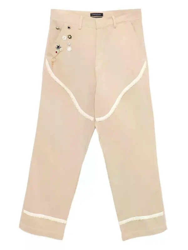 JUNTAE KIM Corset-trimmed Chinos