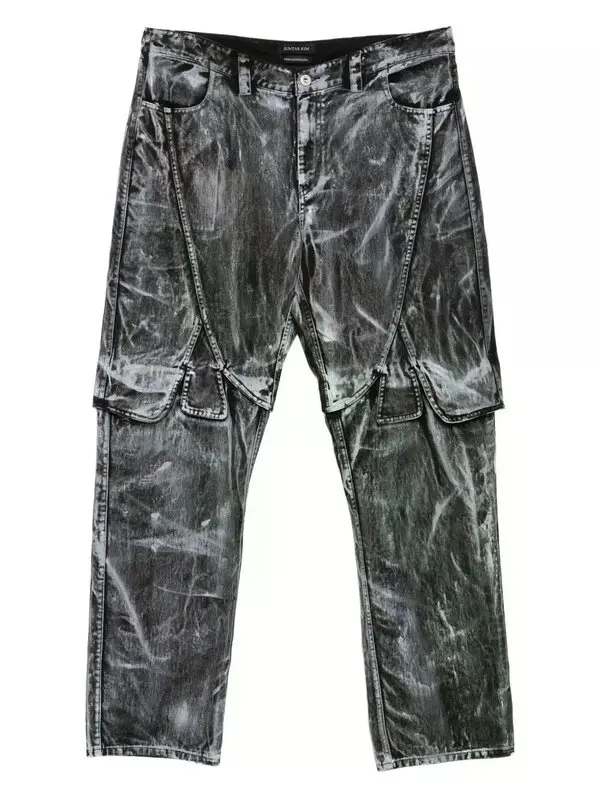 JUNTAE KIM Painted Straight Leg Jeans