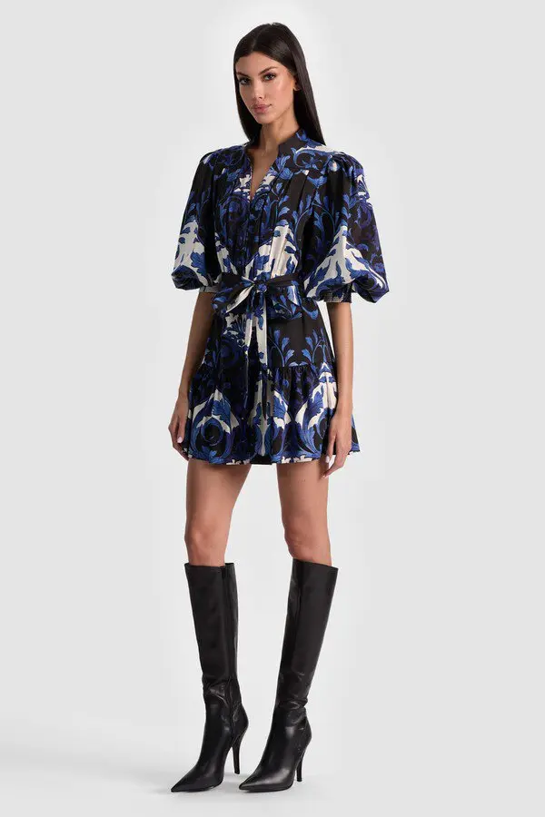 Alice + Olivia Cora Mini Shirt Dress