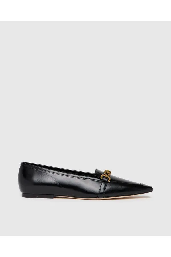 Paige Wade Flat Loafer - Black