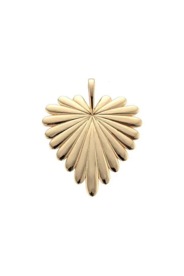 JANE WIN Love Full-heart Pendant - Gold