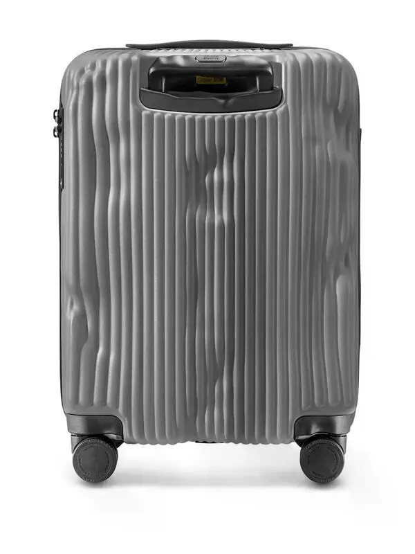 CRASH BAGGAGE Ribbed-texture Cabin Suitcase - Grey