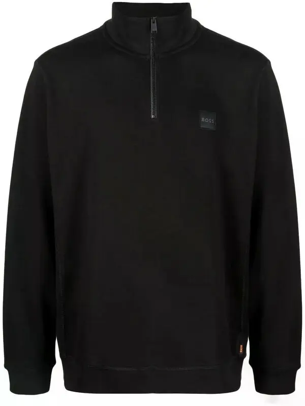 BOSS High-neck Half-zip Sweatshirt