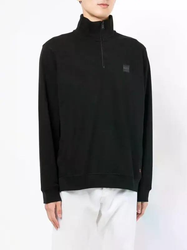 BOSS High-neck Half-zip Sweatshirt