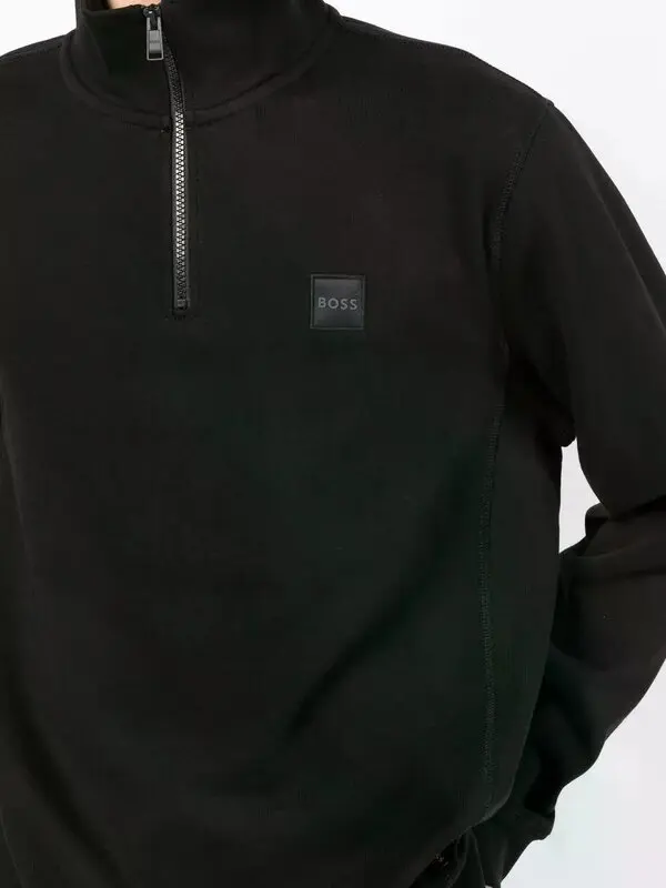 BOSS High-neck Half-zip Sweatshirt
