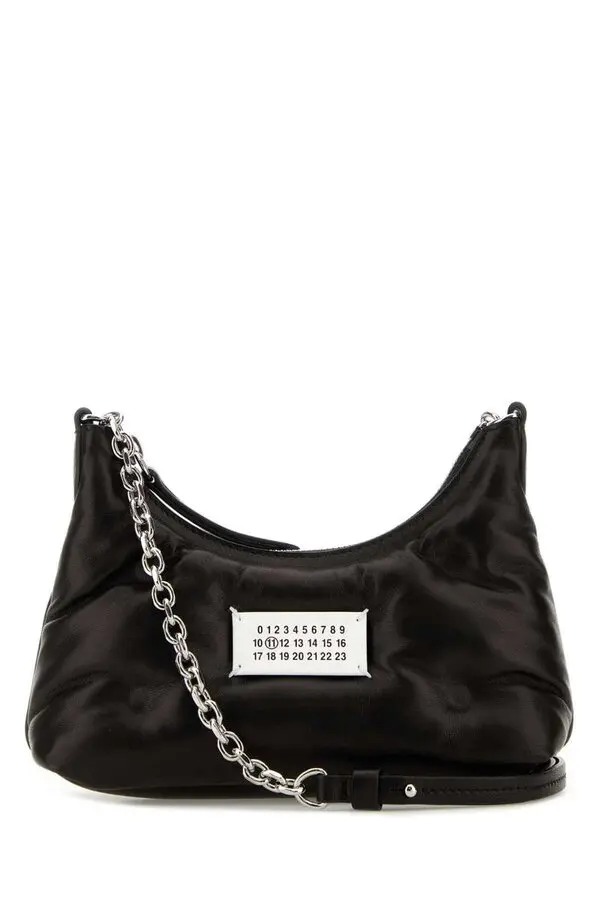 MAISON MARGIELA Micro Glam Slam Hobo Shoulder Bag - Black