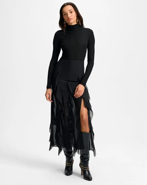 Veronica Beard Silk Maxi Skirt