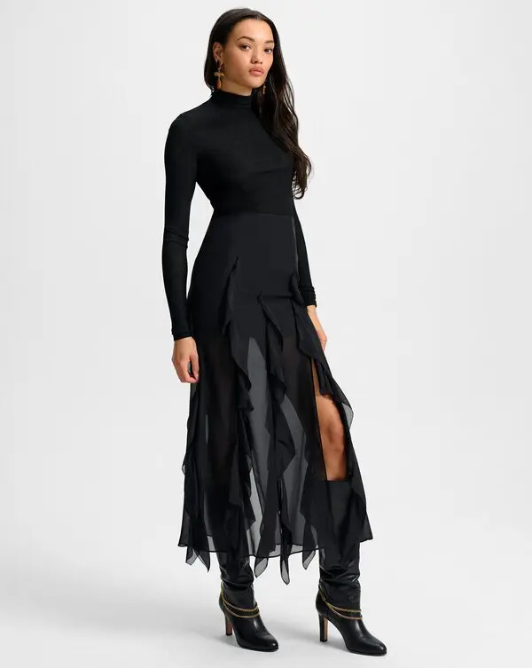 Veronica Beard Silk Maxi Skirt