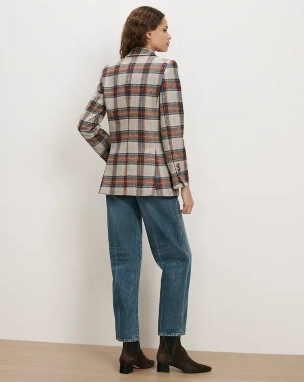 Veronica Beard Oria Plaid Dickey Jacket