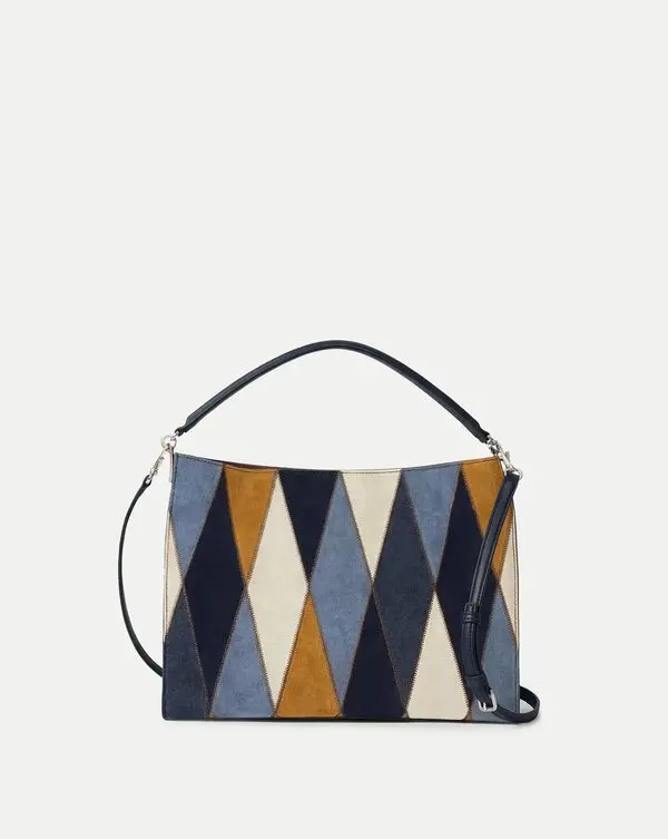 Veronica Beard Vida Patchwork Shoulder Bag