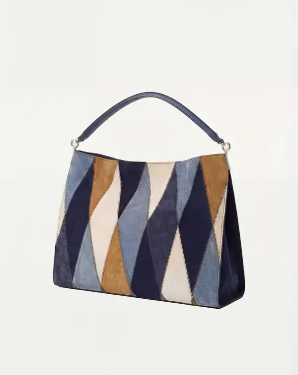 Veronica Beard Vida Patchwork Shoulder Bag