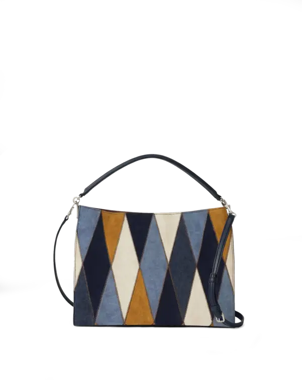 Veronica Beard Vida Patchwork Shoulder Bag