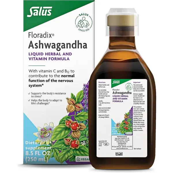 FLORADIX Ashwagandha Liquid 250 Milliliters - One-color