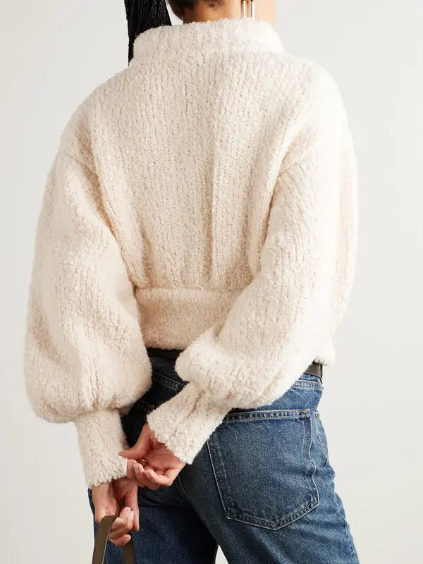 Zimmermann Wool-blend Bouclé-knit Cardigan