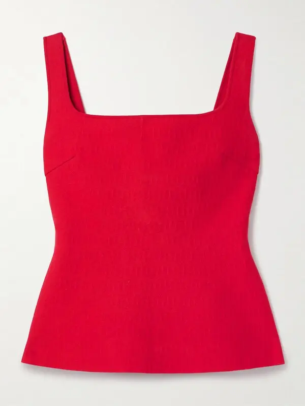 HIGH SPORT Inna Cotton-blend Jacquard Tank