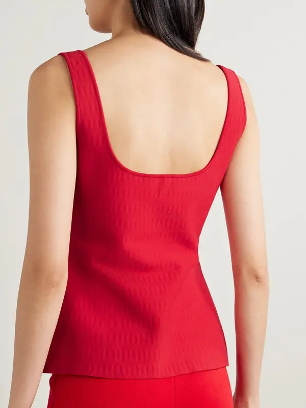 HIGH SPORT Inna Cotton-blend Jacquard Tank