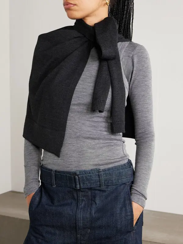 LEMAIRE Trompe L'ail Wool-blend Scarf